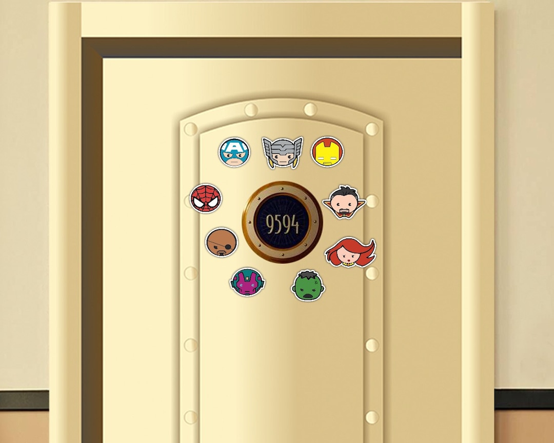 Avengers Superheroes Cute FACES disney Movie Inspired Magnets Cruise ...