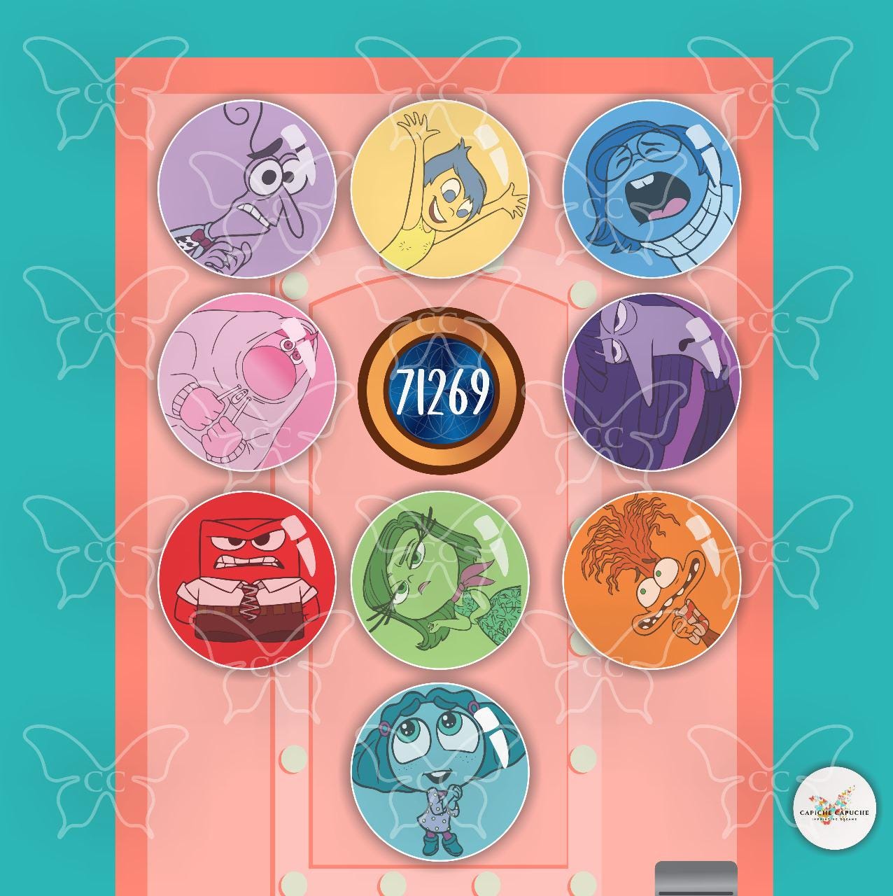 Core Memory Balls Inside Out 2 -disney Cartoon Movie Inspired Cruise ...