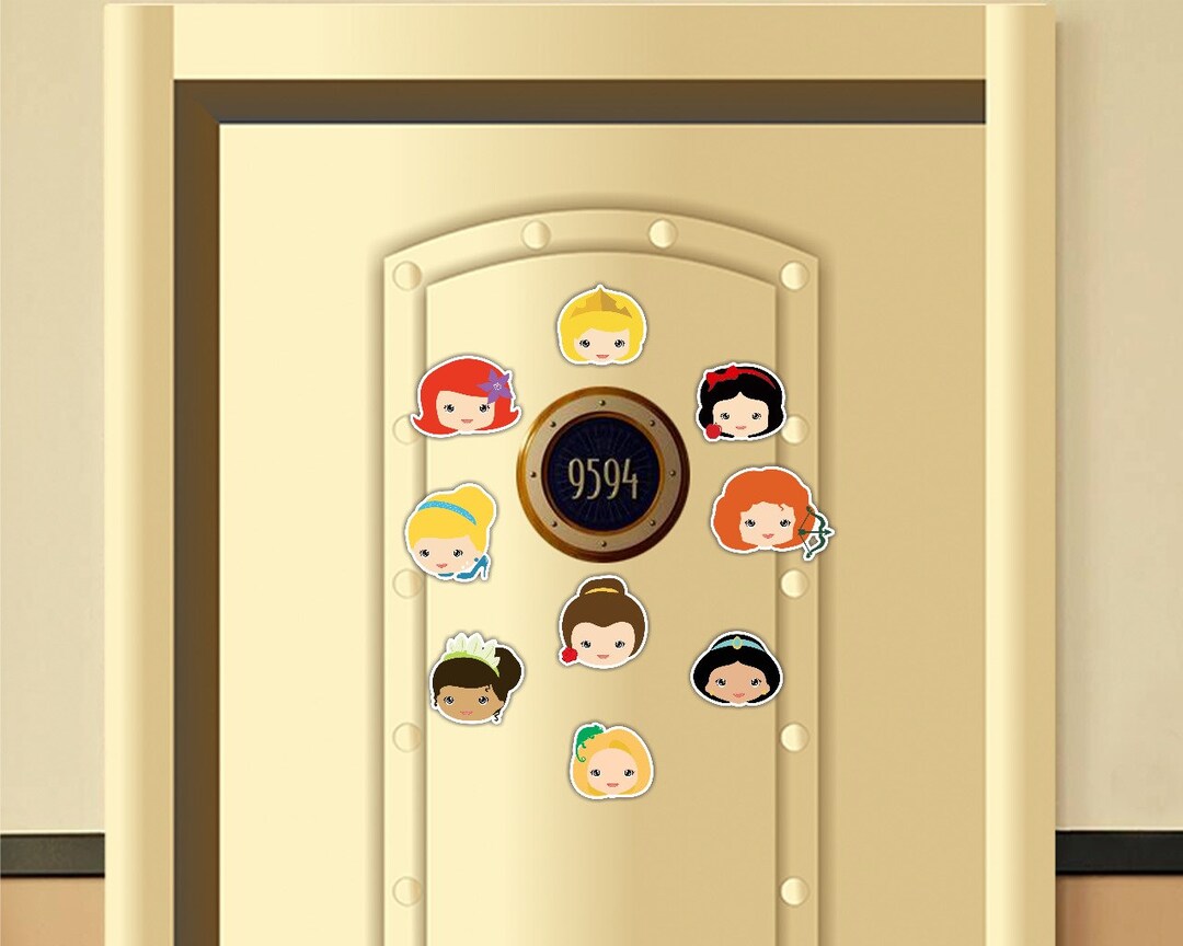Princess Faces -disney Inspired Princess Disney Cruise Suite Door ...
