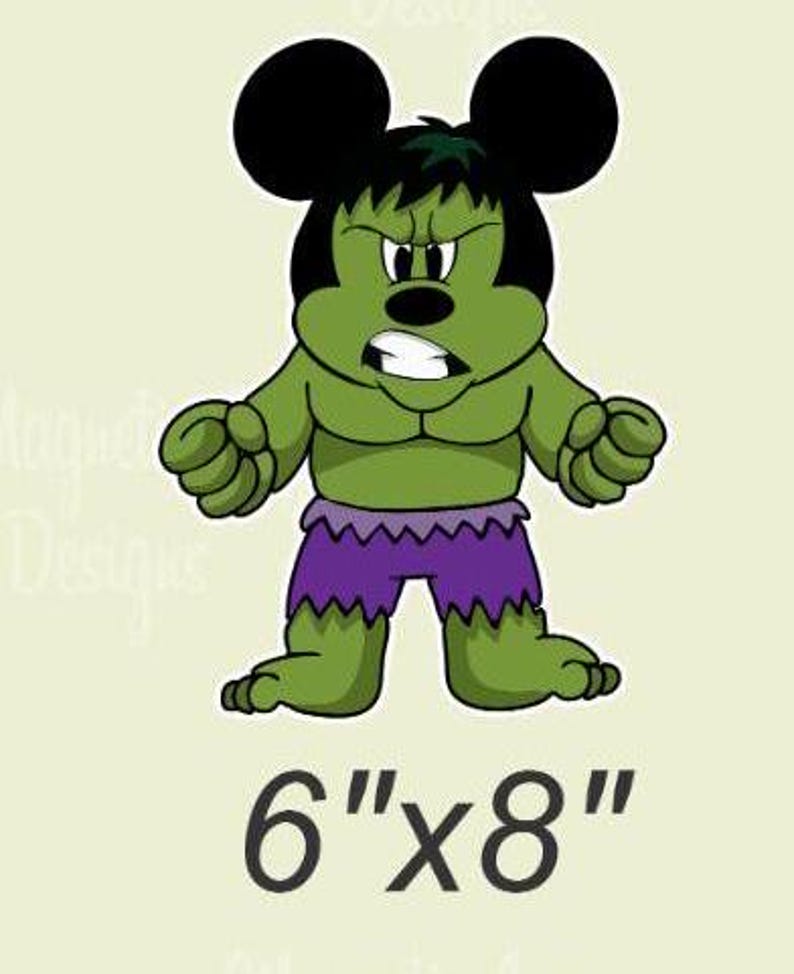 SUPERHEROES Mickey & Friends -disney Movie Inspired Magnets Cruise ...