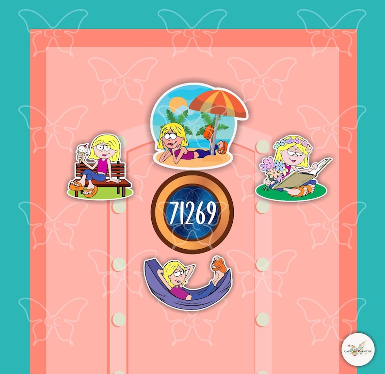PERSONALIZED Lizzie Mcguire Day at Sea -disney Inspired Magnets Cruise ...