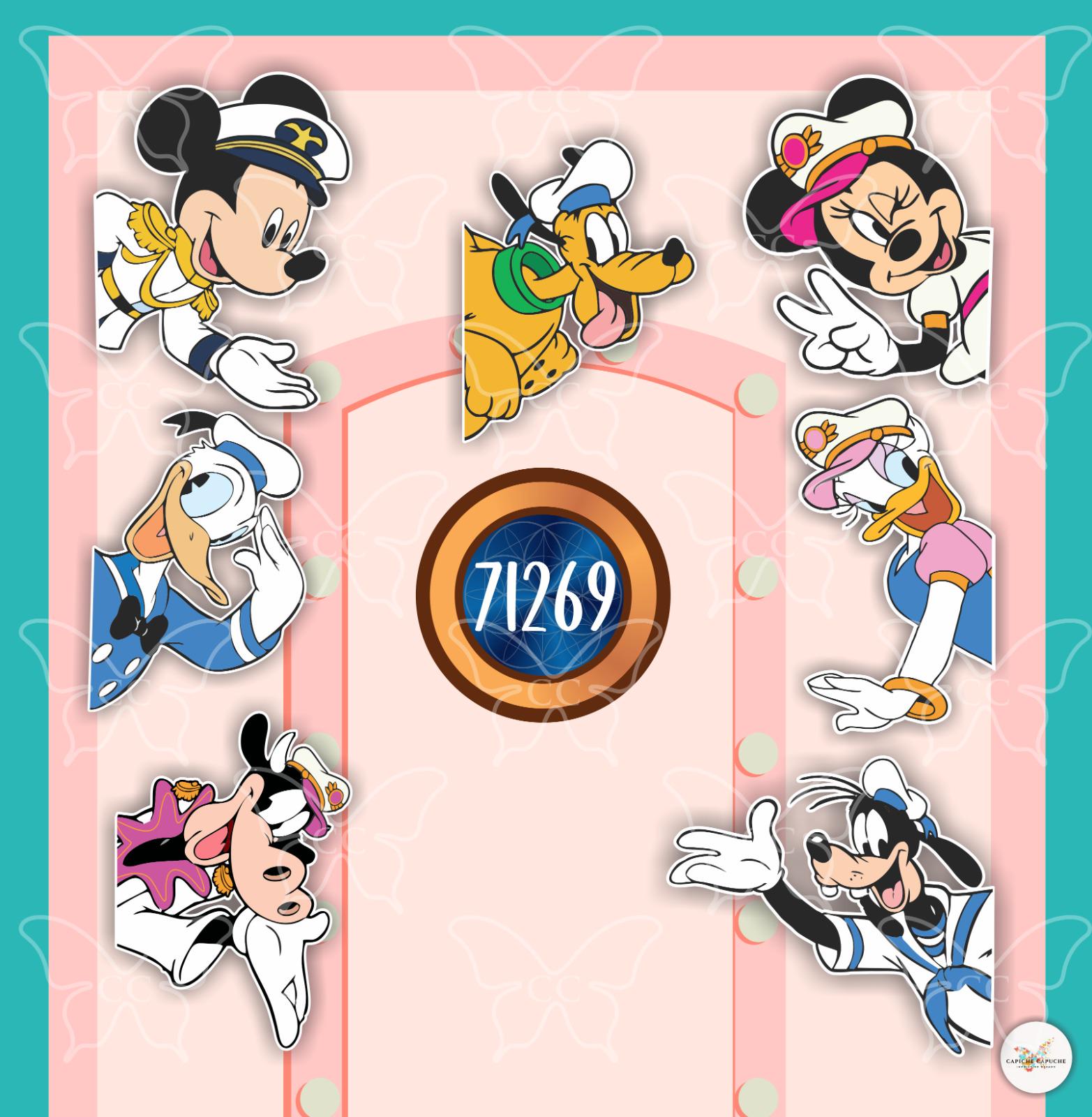 Captain Mickey & Sailor Friends -disney Movie Inspired Magnets Cruise ...
