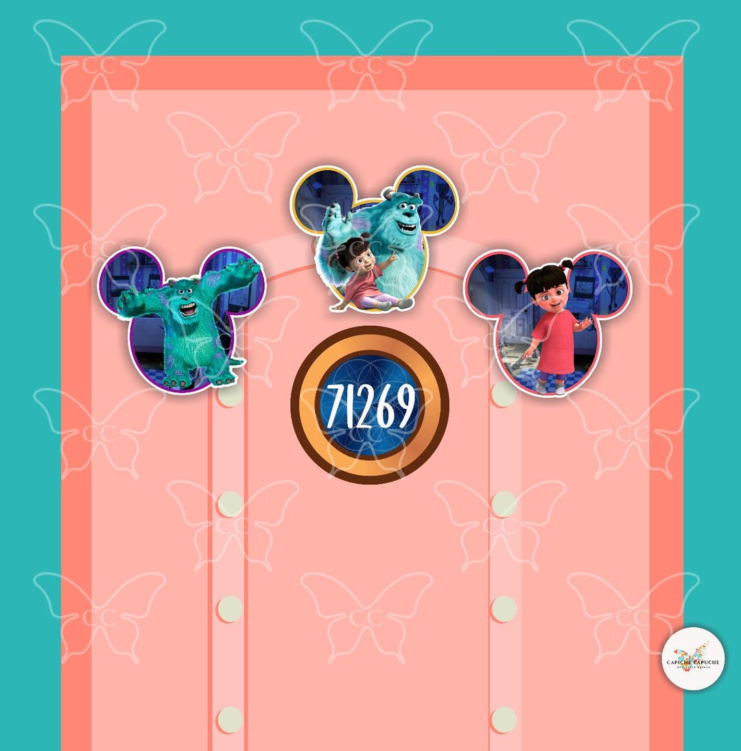 PERSONALIZED Monsters Inc. Character Inside Ears-disney Movie Inspired ...