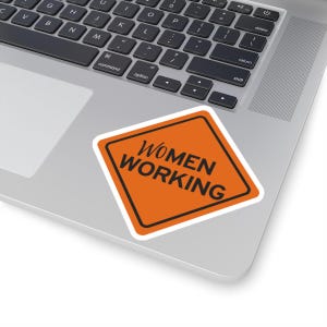 Women Working Construction Sticker - Etsy