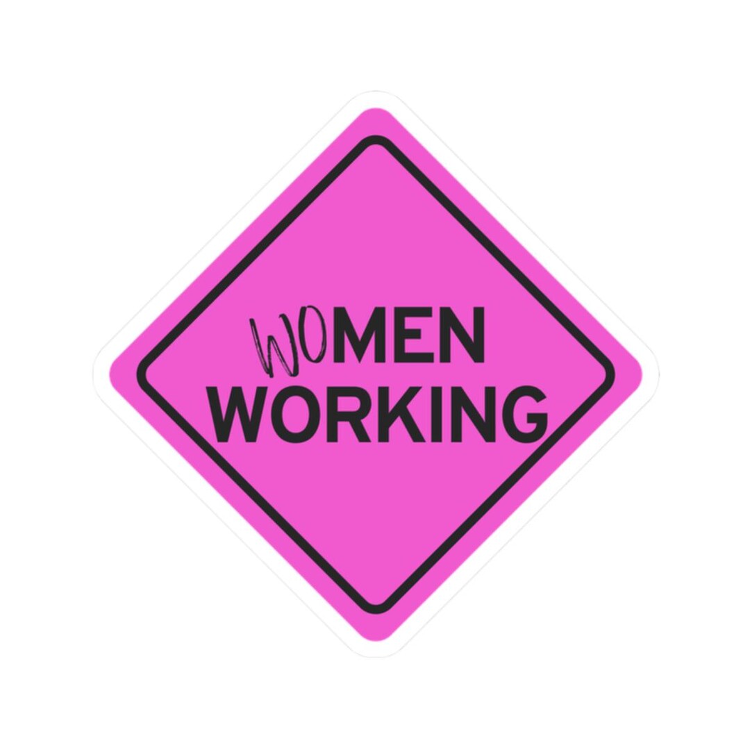 Women Working Construction Sign - Etsy