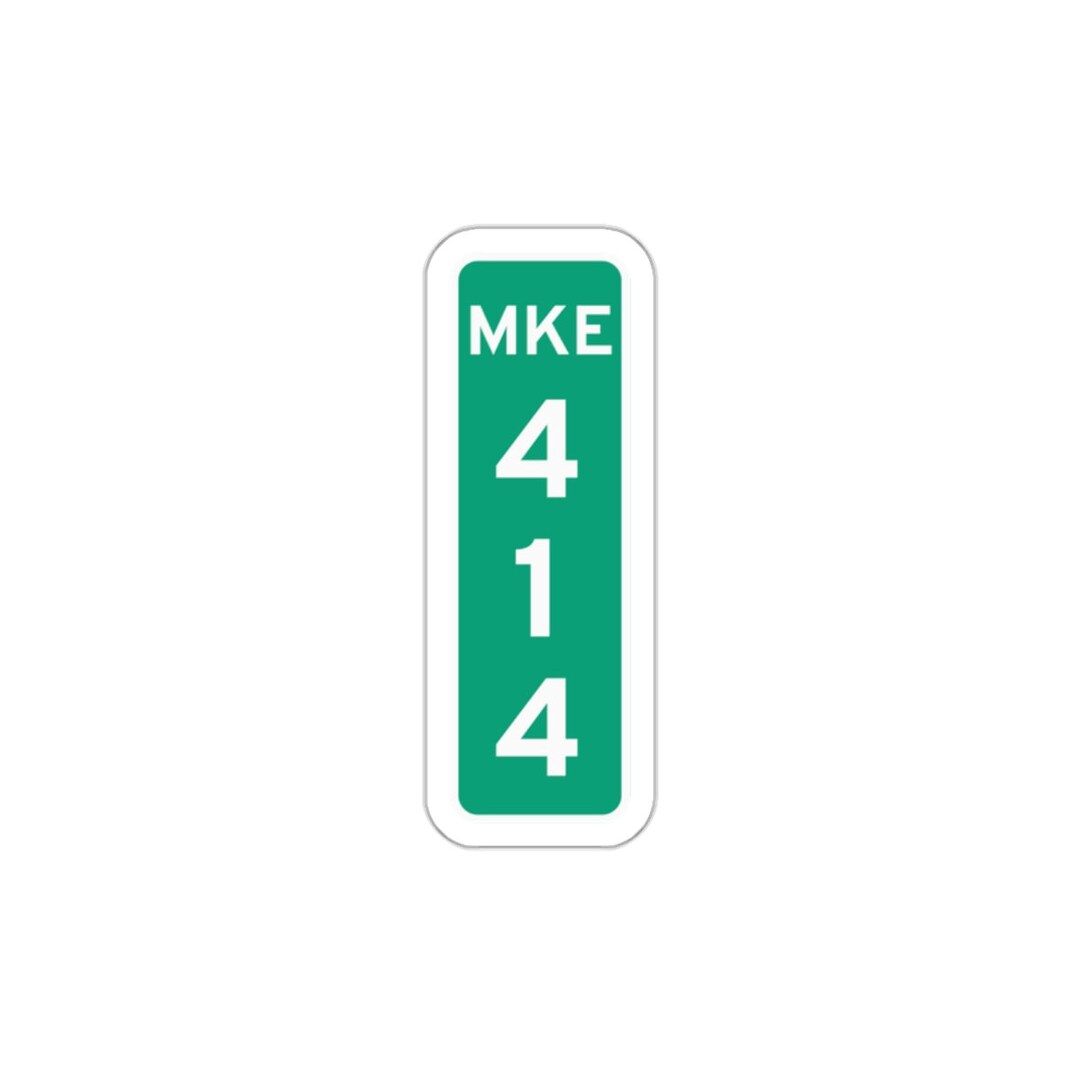 MKE Milwaukee Mile Marker 414 - Die-cut Stickers - Etsy