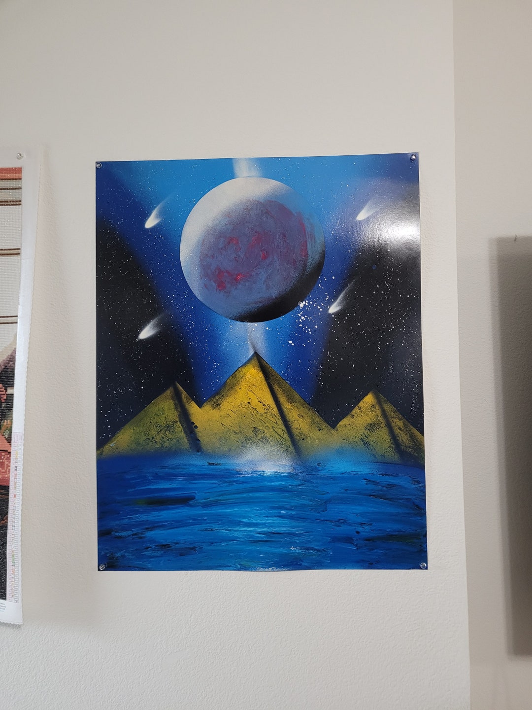 Spray Paint Art Pyramids - Etsy