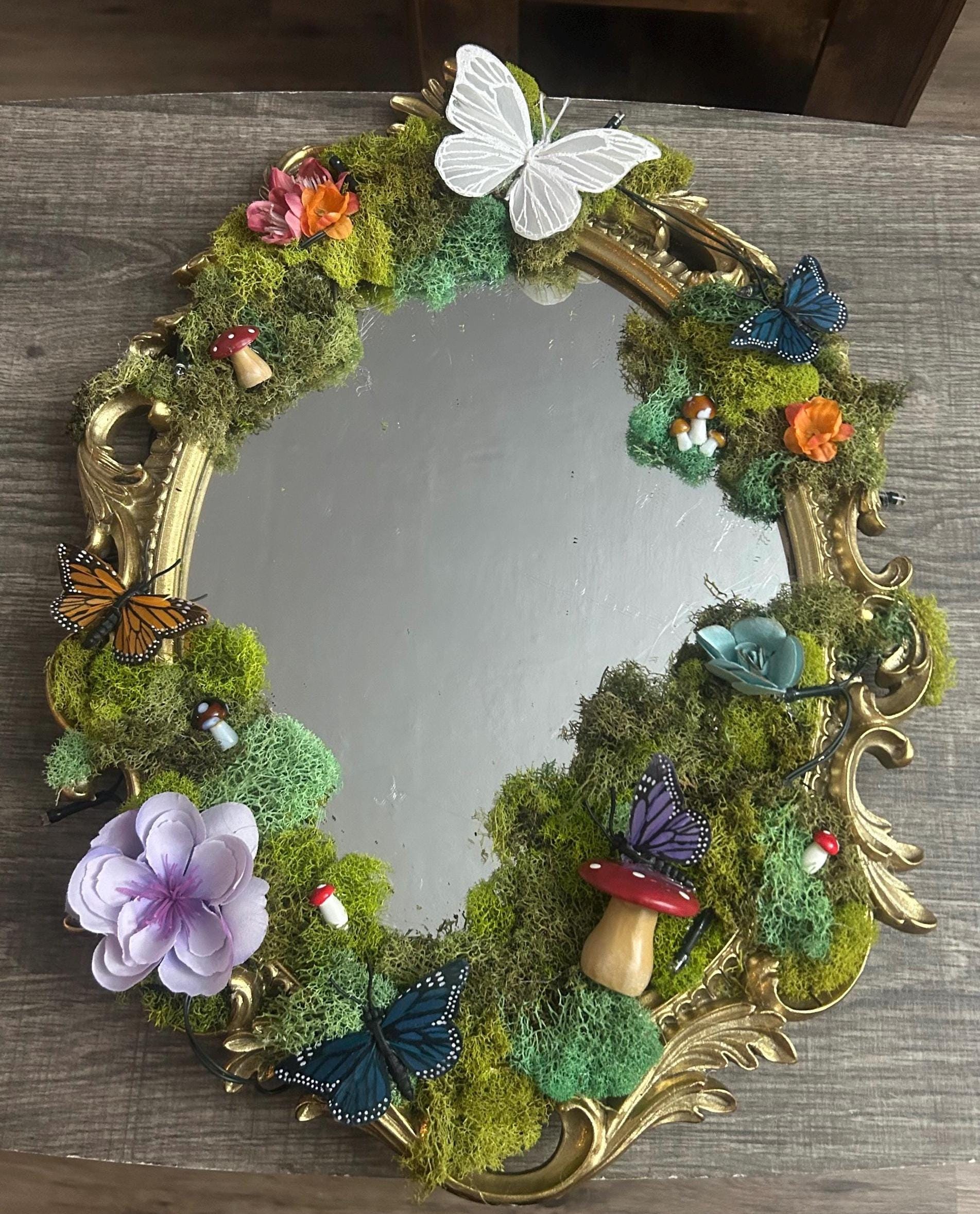 Moss Mirror, Fairycore, Cottagecore Mirror - Etsy