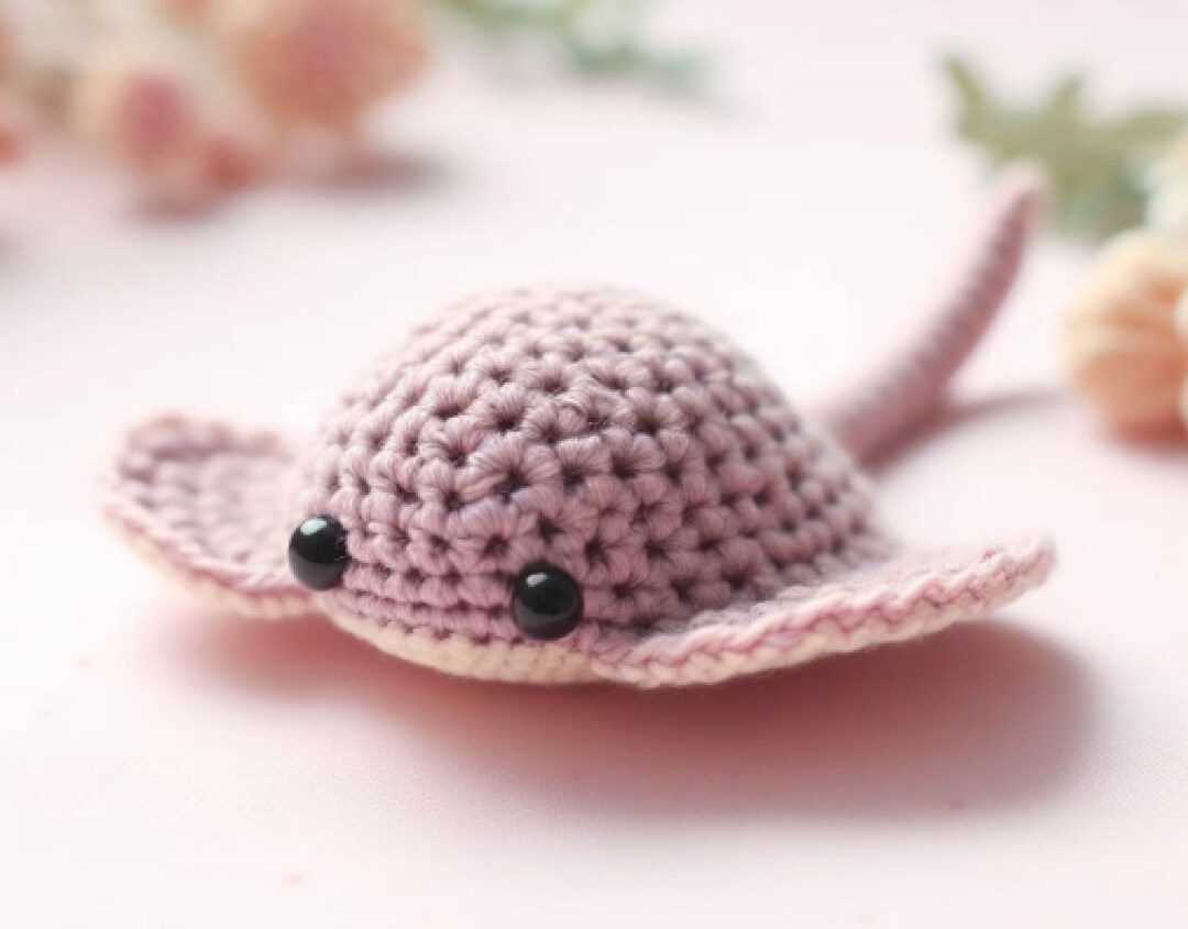 Tiny Stingray Amigurumi Cute and Kawaii Crochet Pattern Digital ...