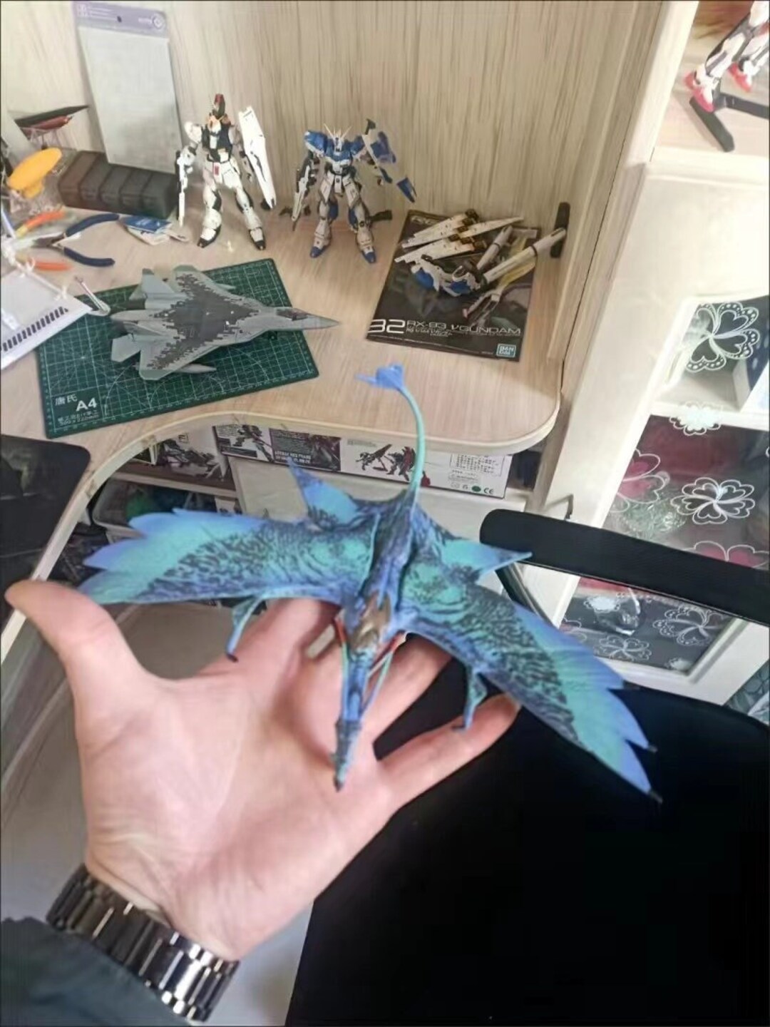 3D Printed White/black Flying Dragon Toy DIY Scene Ornaments Creative ...