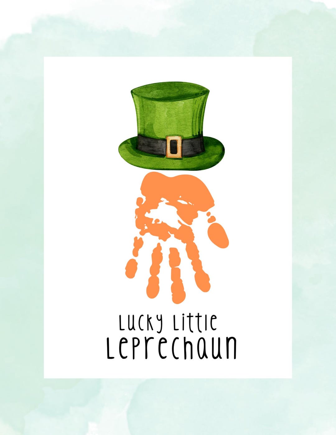 Lucky Little Leprechaun Handprint Keepsake | Preschool Craft | DIY ...