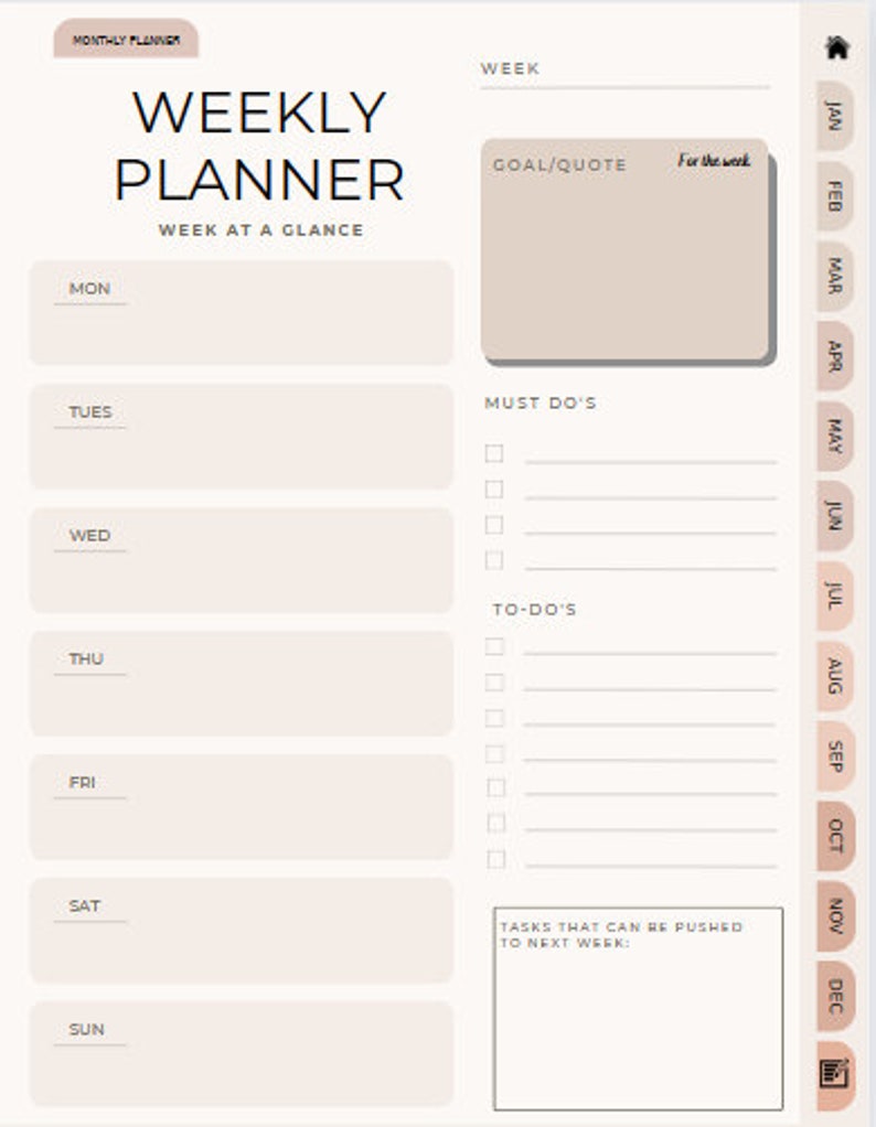 Digital Planner, Goodnotes Planner, iPad Planner, Undated Digital ...