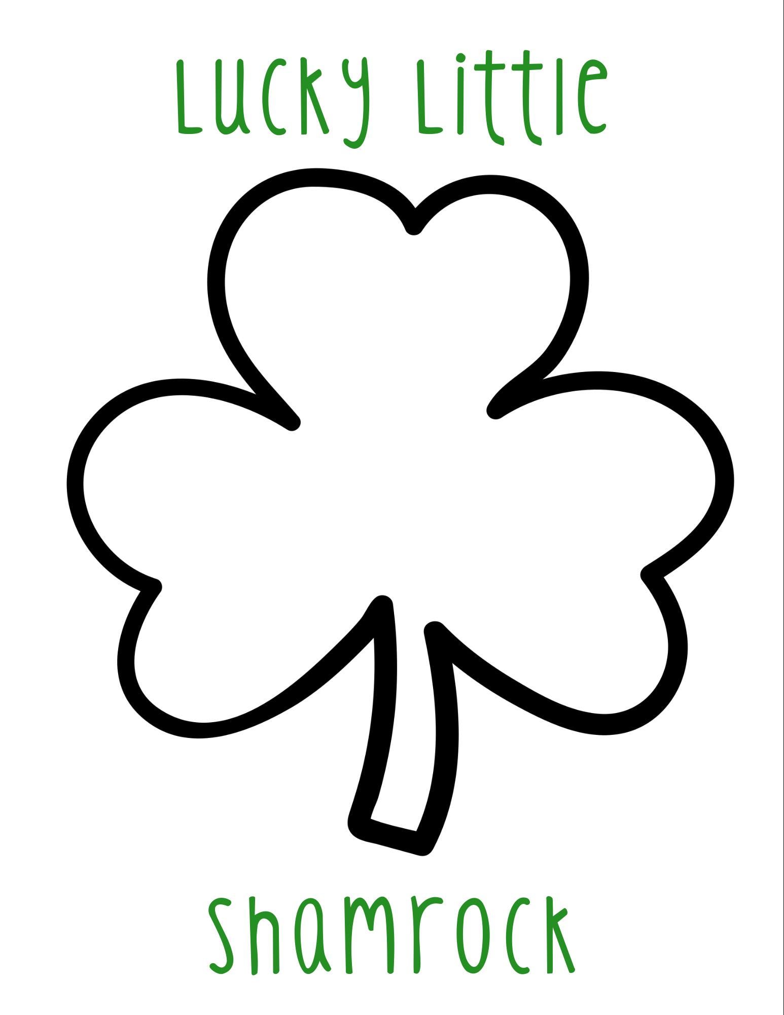 Lucky Little Shamrock | DIY Printable Craft | Kids Children Baby ...