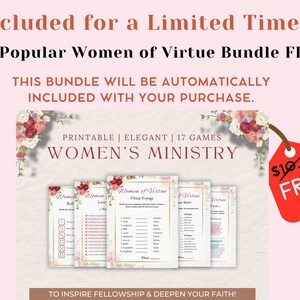 Printable Womens Ministry Bible Game Bundle Bible Study Christian ...