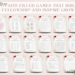 Printable Women’s Ministry Bible Game Bundle Christian Fellowship ...