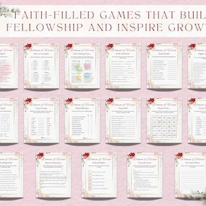Women's Ministry Printable Bible Game Bundle Bible Study Christian ...