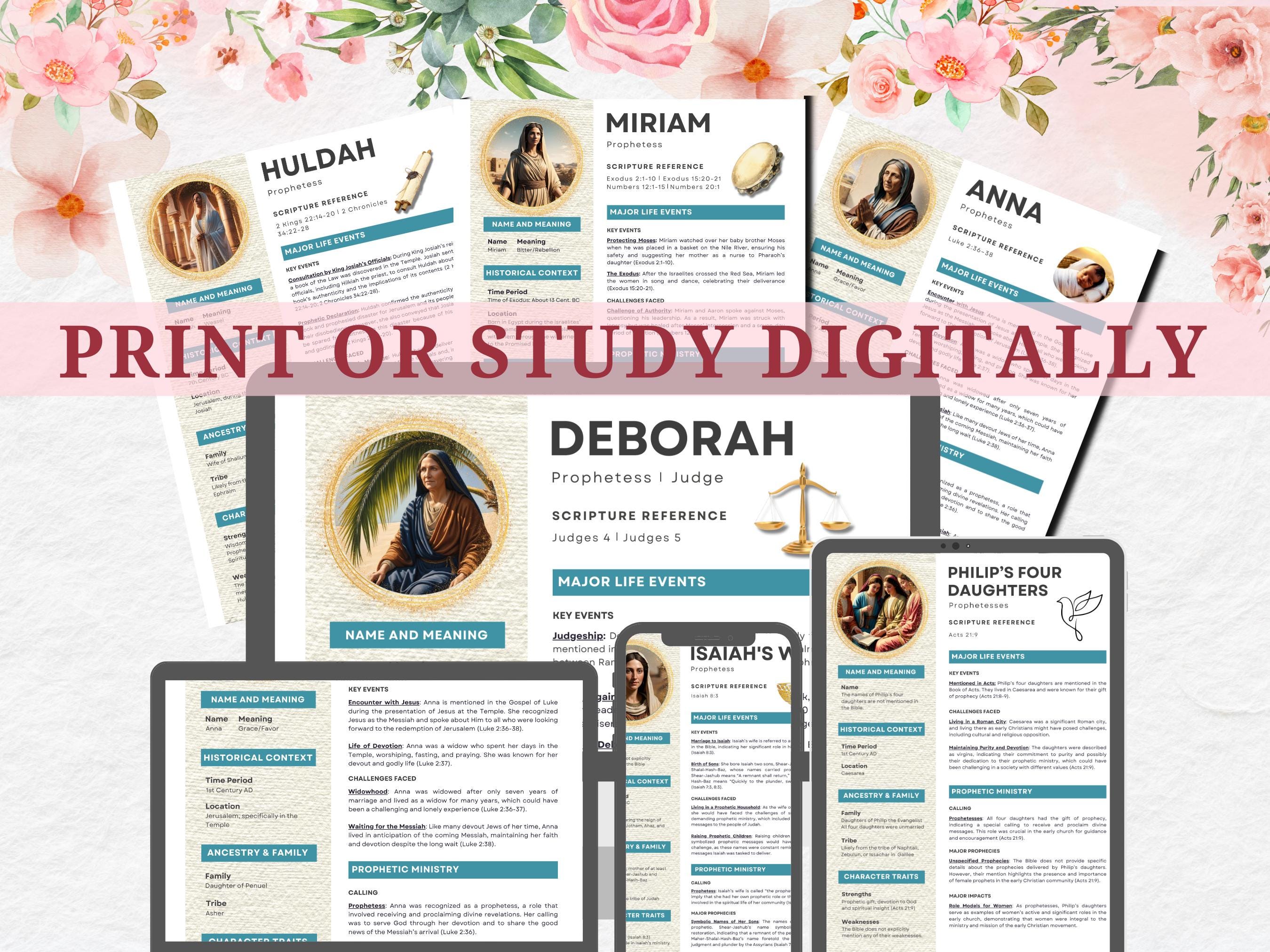 Bible Study Printable Teaching Lesson Digital Bible Study Guide ...