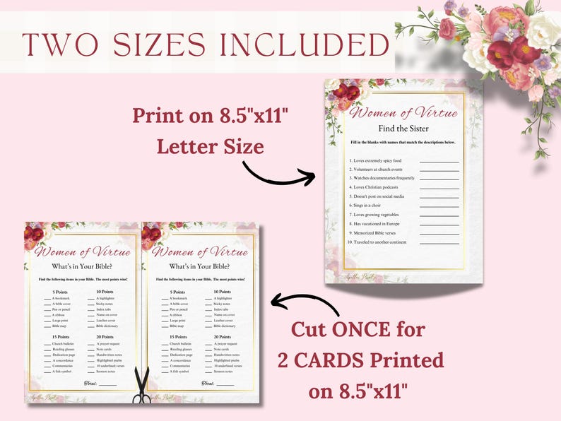 Women's Ministry Printable Bible Game Bundle Bible Study Christian ...