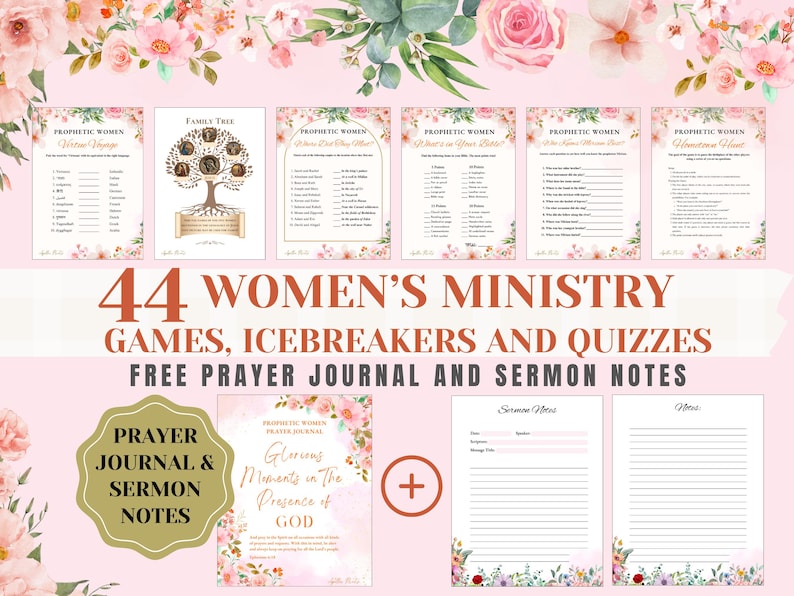 Printable Women’s Ministry Bible Game Bundle Bible Study Christian ...