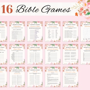 Printable Women’s Ministry Bible Game Bundle Bible Study Christian ...