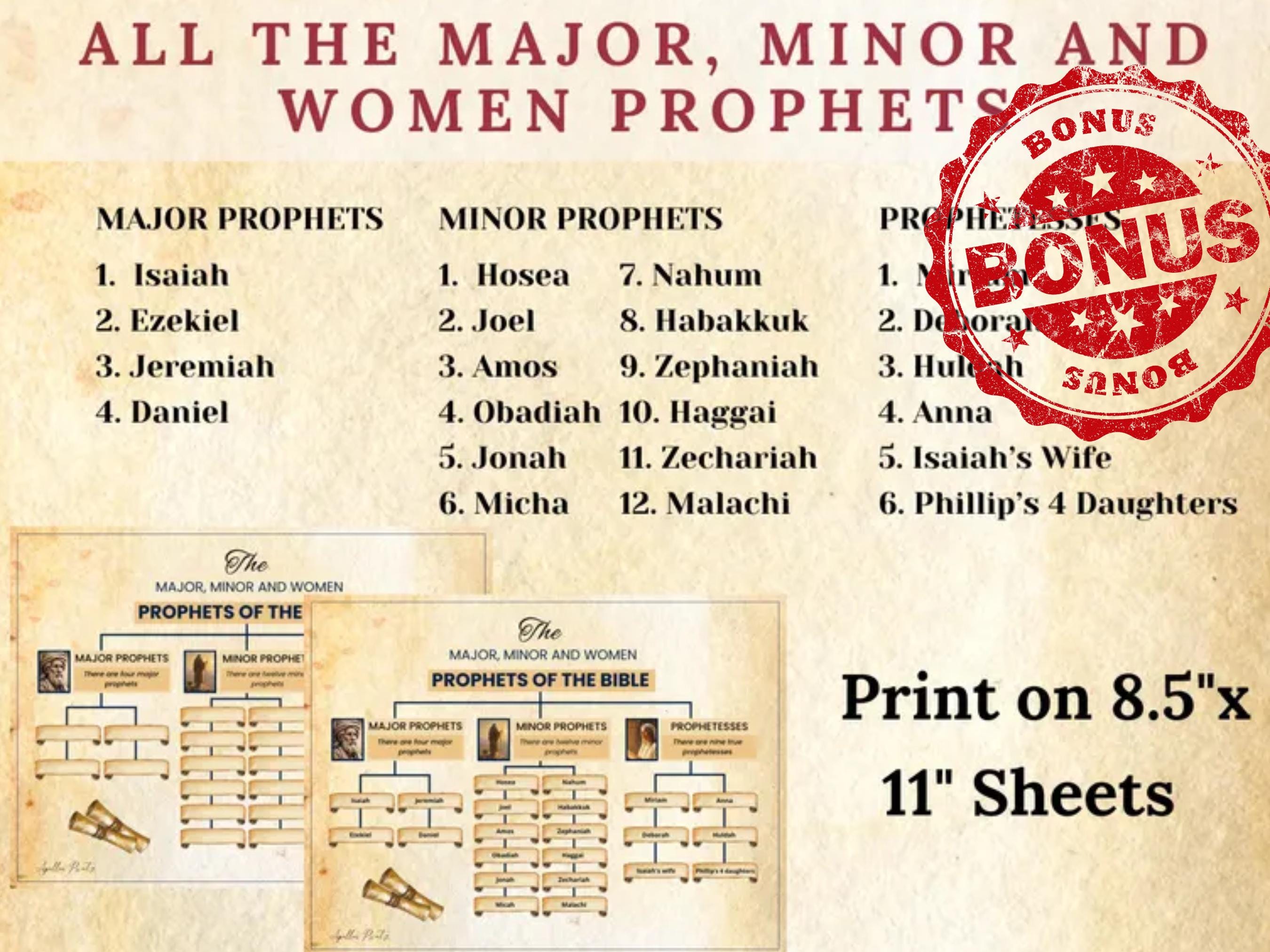 Character Profile Sheets Printable Prophetess Bible Study Teaching ...