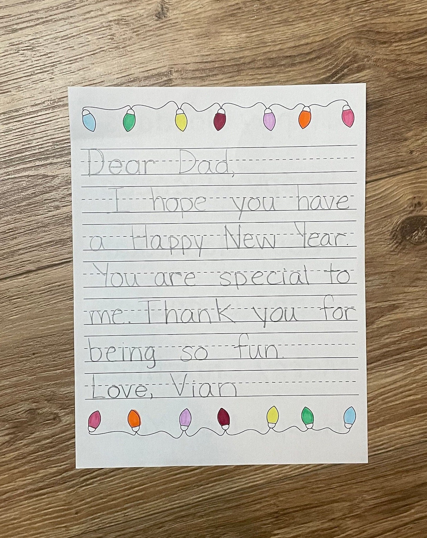 Holiday Letter Writing Template for Pre-k, Kindergarten, 1st Grade With ...