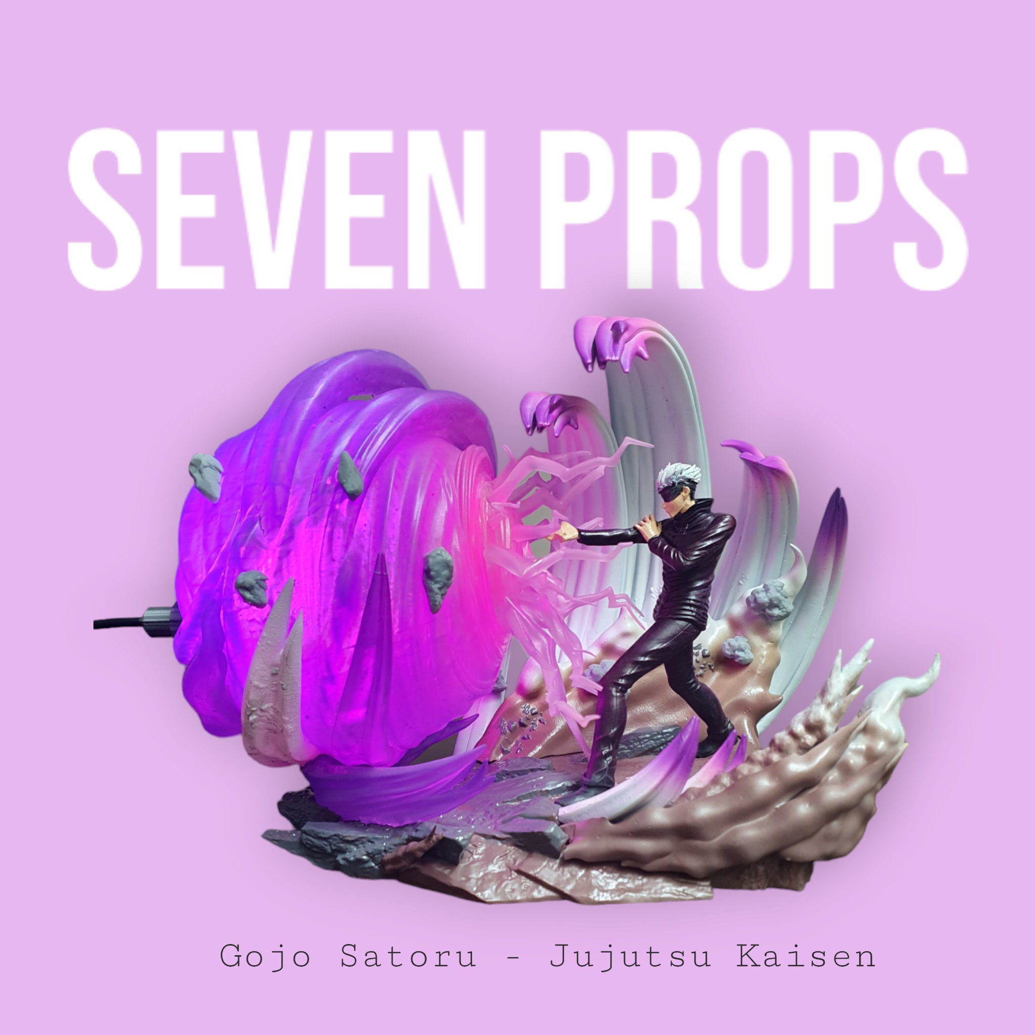 Gojo Satoru Jujutsu Kaisen LED Figurine - Etsy