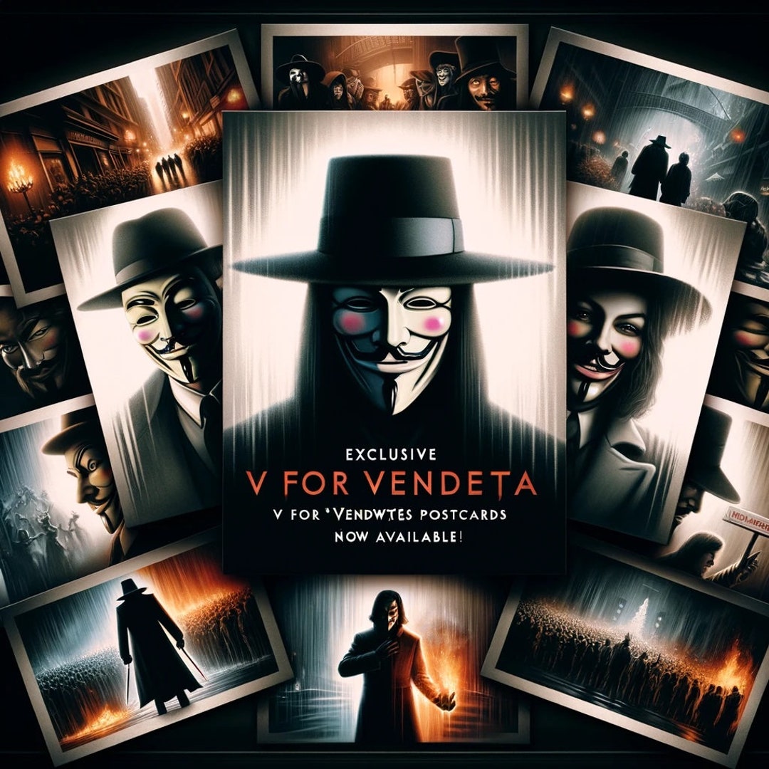 Highly Collectable V for Vendetta Promotional Postcards Brand New ...