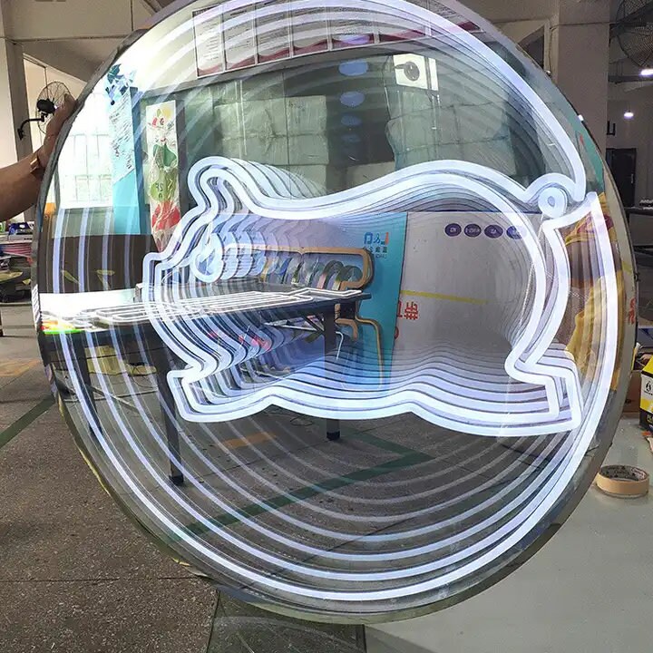 Customized 3d Flexible Led Neon 3d Neon Infinity Magic Mirror - Etsy