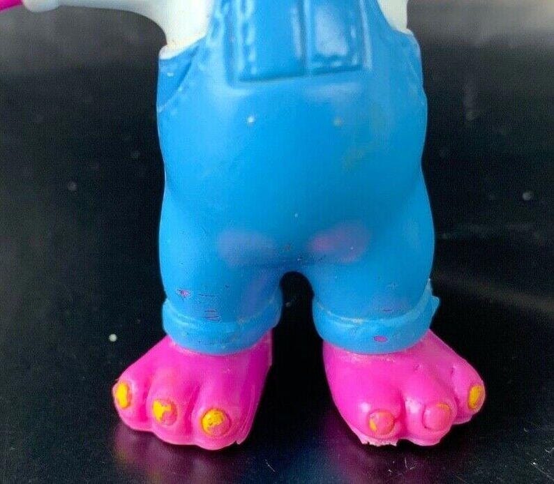 Barney the Purple Dinosaur Farmer Overalls PVC Figure 1997 Hasbro Lyons ...