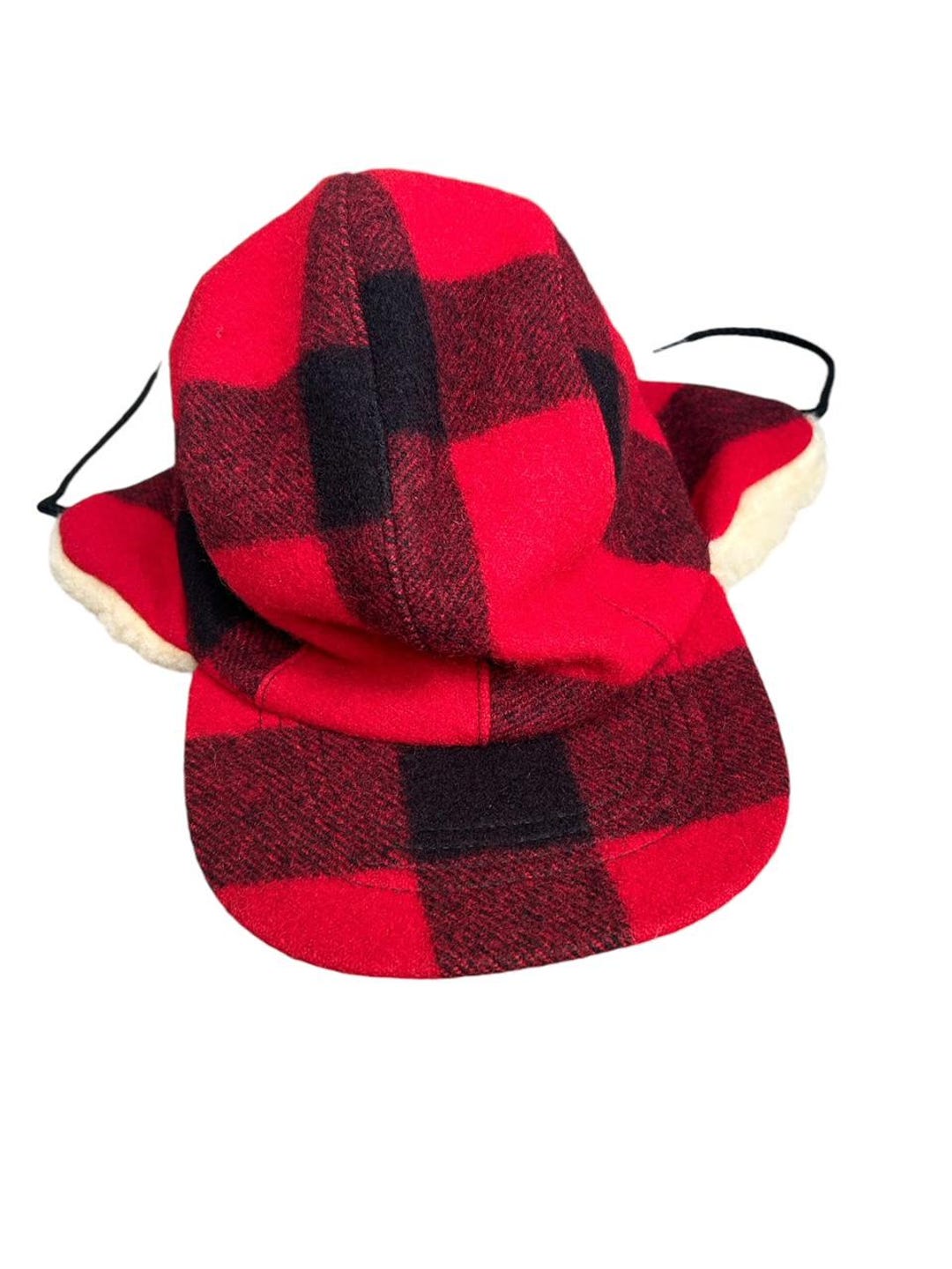 Vintage Filson Wool Sherpa Quilted Trapper Hat Snow Cap Plaid XL USA - Etsy