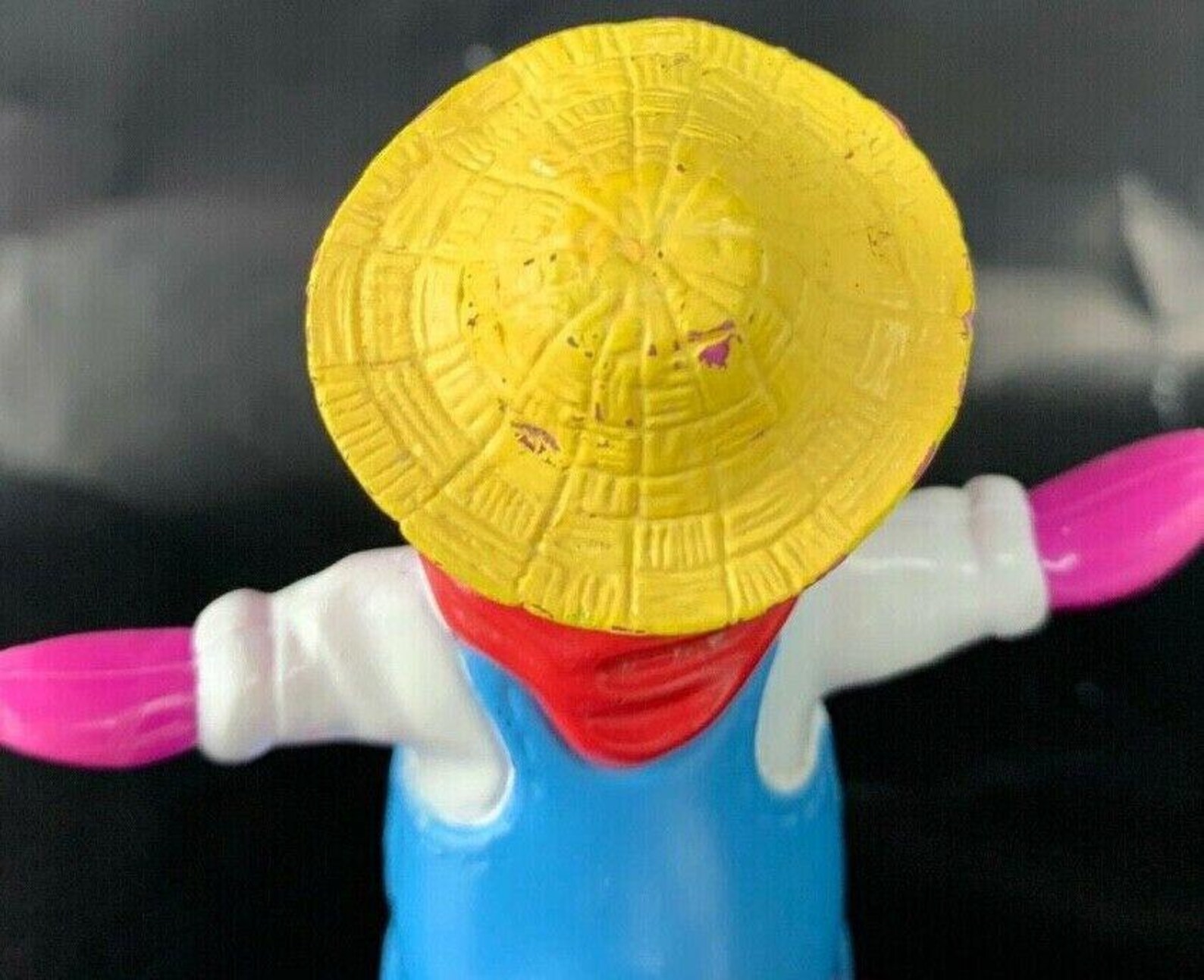 Barney the Purple Dinosaur Farmer Overalls PVC Figure 1997 Hasbro Lyons ...