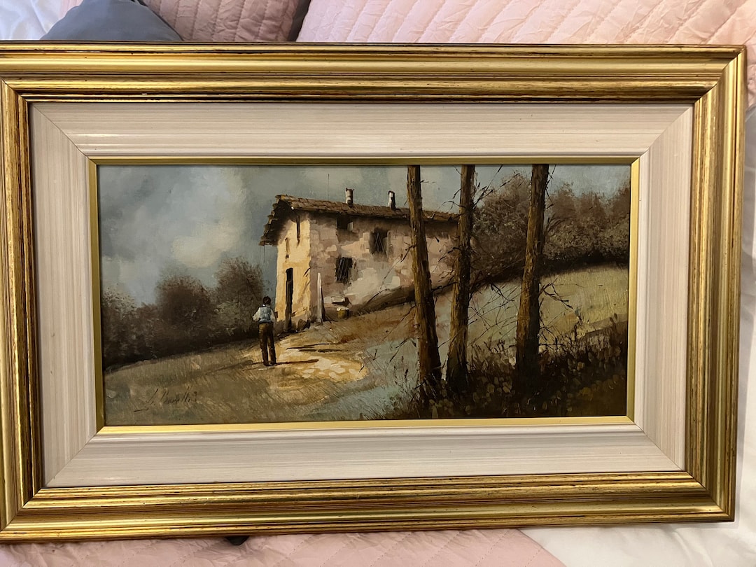 Guido Borelli Original Oil on Canvas - Signed - Etsy