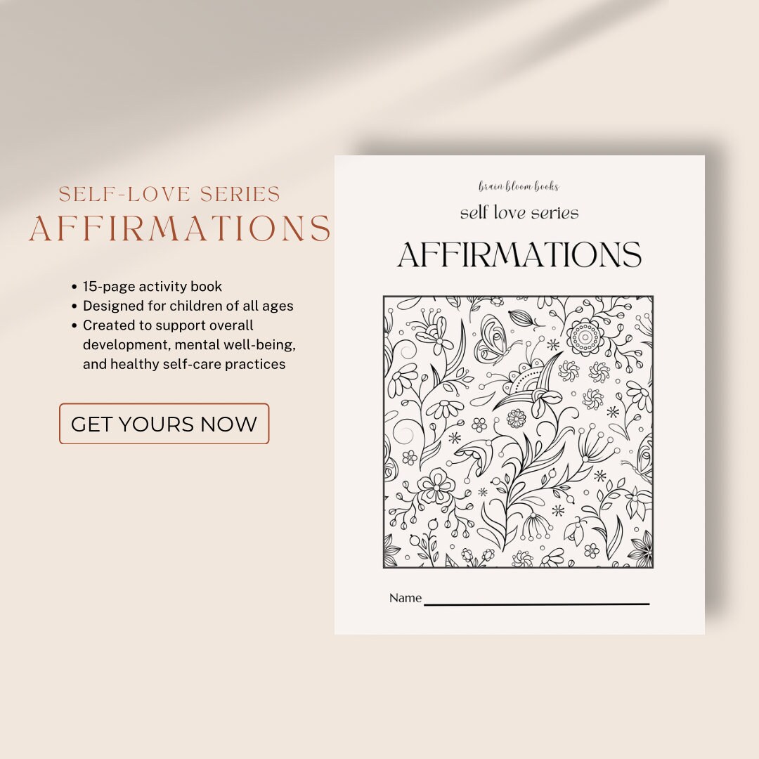 PRINTABLE Childrens Activity Book: Affirmations - Etsy
