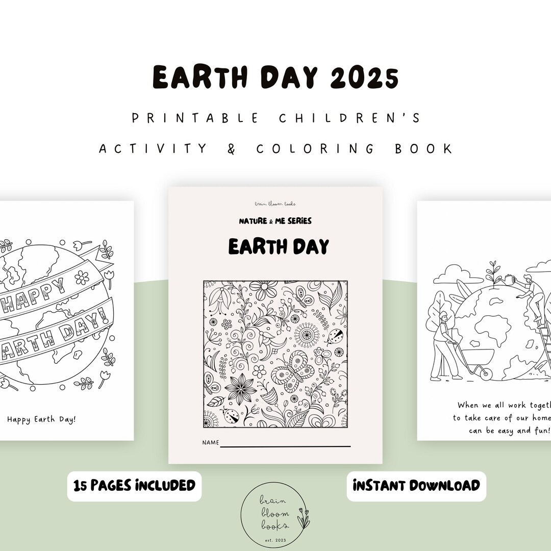 Printable Earth Day Activity Book for Kids | Social Story, Coloring ...