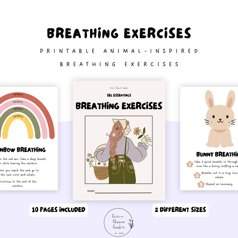 Printable Mindful Breathing Exercise Cards for Kids | Breathwork/calm ...