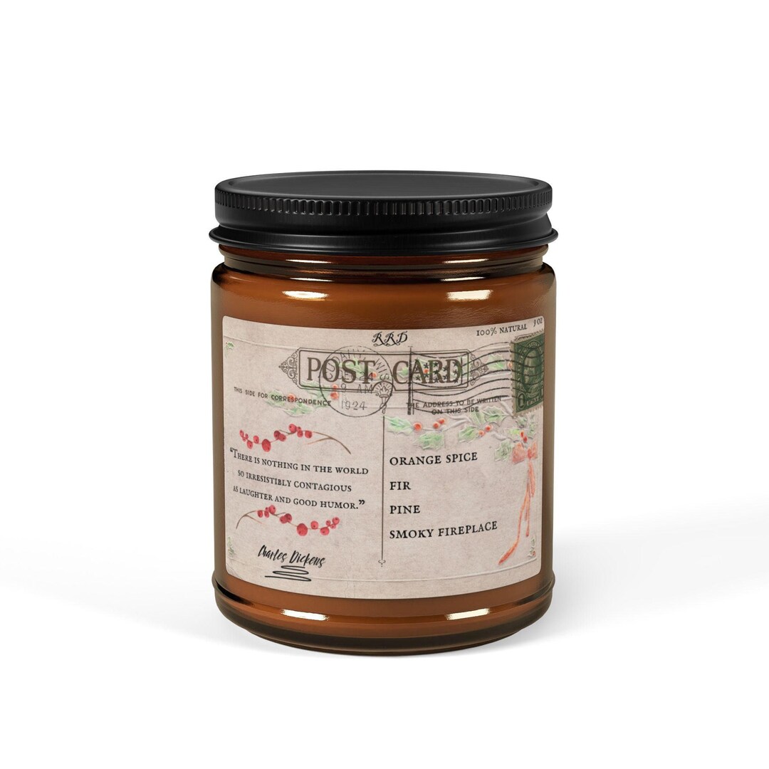 A Christmas Carol Candle - Orange Spice, Fir, Pine & Smokey Fireplace ...