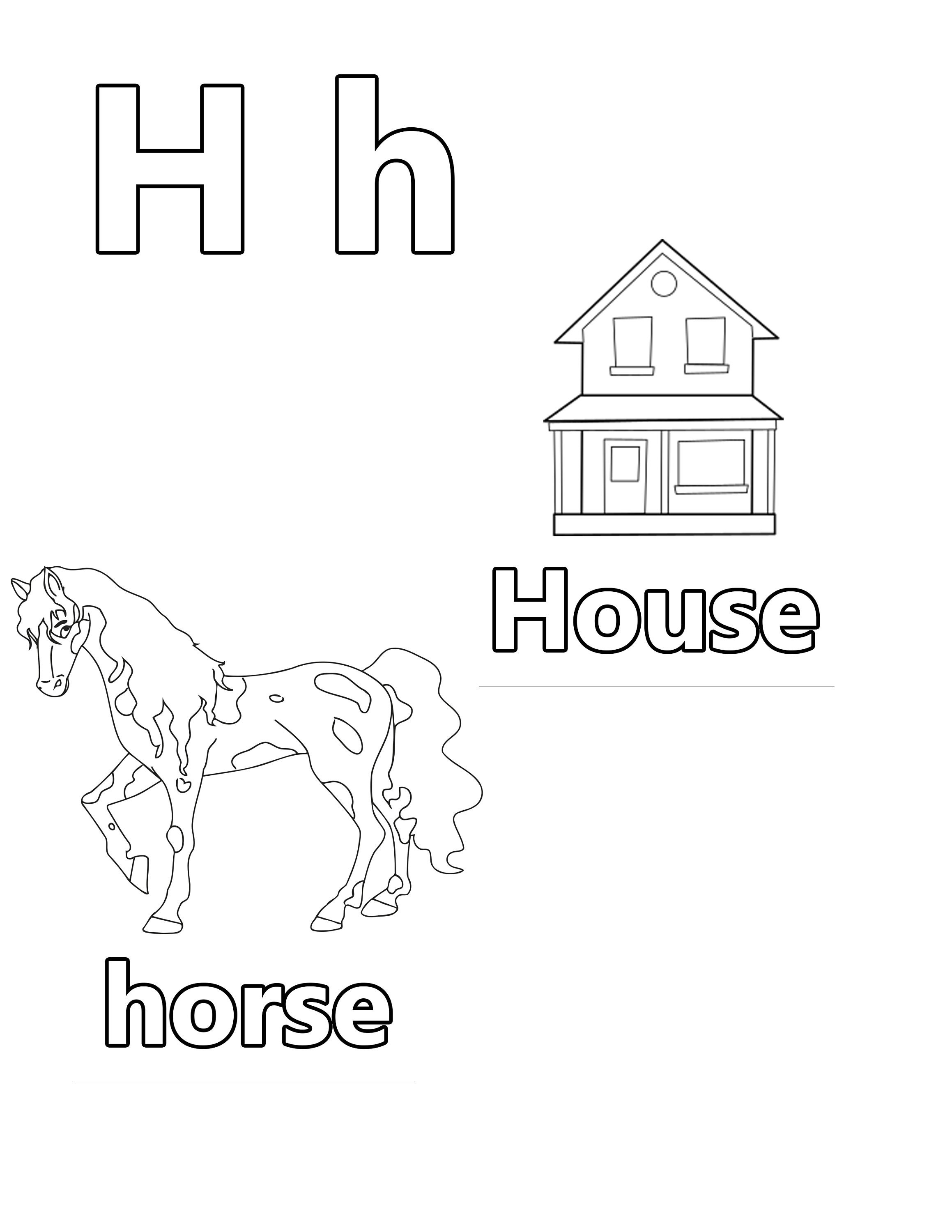 Printable Alphabet Coloring Pages for Children - Etsy