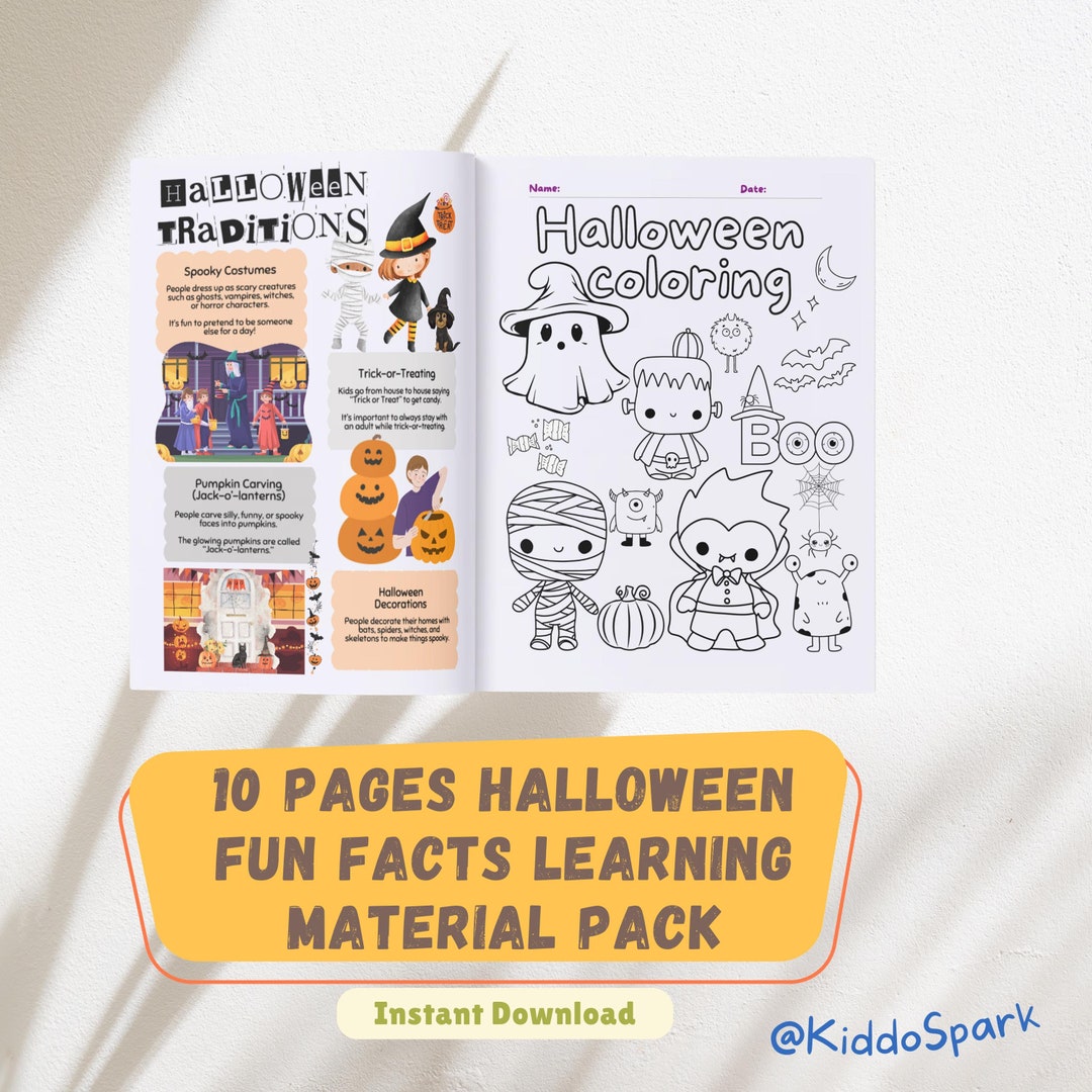 Halloween Fun Facts Learning Material Pack | Fun & Educational ...