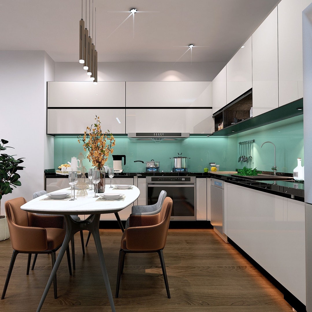 Modern Custom Kitchen Design, 3D Rendering, Transform Your Kitchen With ...