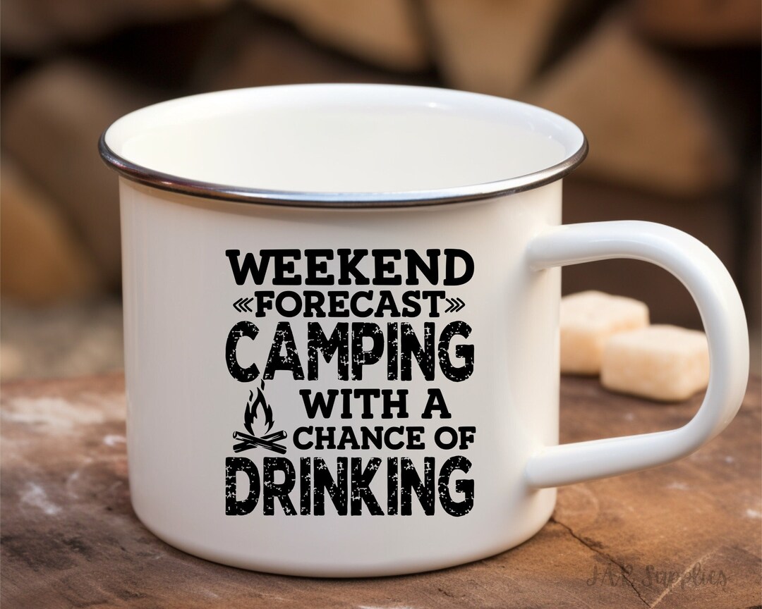 Enamel Camping Mug Gift Camping Coffee Mug Funny Mens Coffee Mug ...