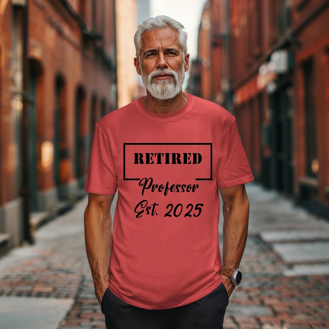 Personalized Retired Professor Shirt Teacher Retirement Gift Tshirt ...