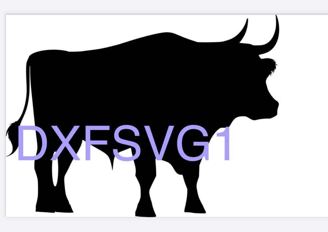 Bull Steer Cow DXF SVG PDF Digital Download - Etsy