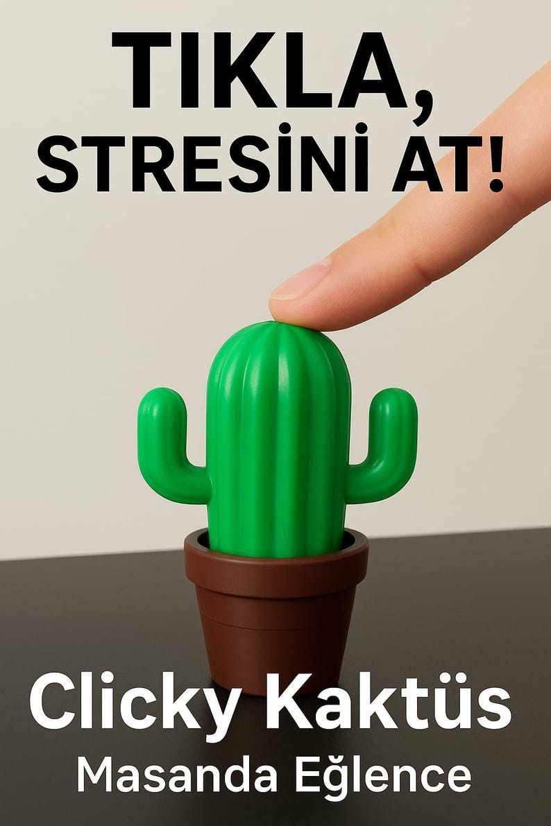 Clicky Cactus Fidget Toy With Keyboard Switch | High-quality 3D Printed ...