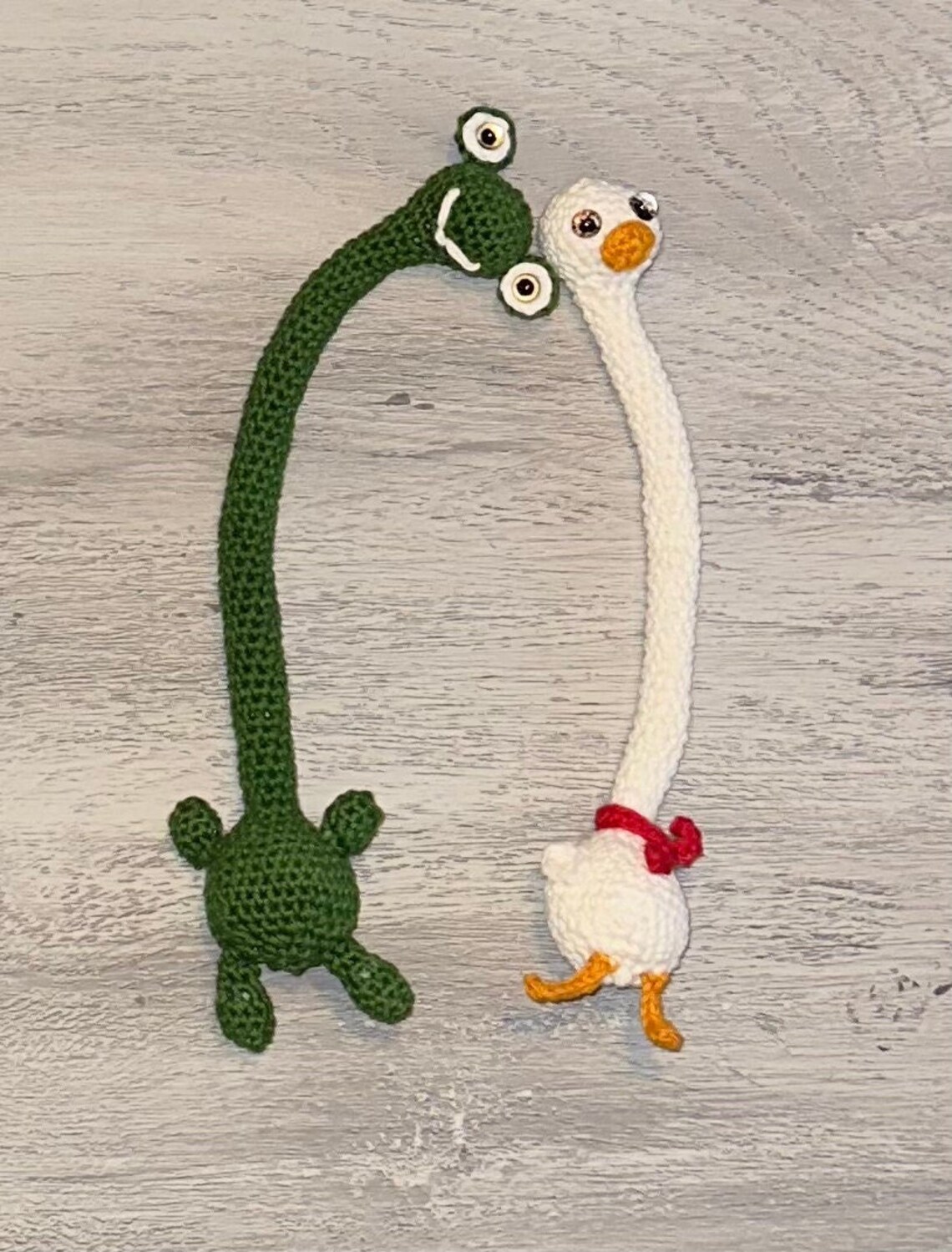 FROGGY and Duckie Long-neck CROCHET PATTERN /amigurumi/key Chain Frog ...