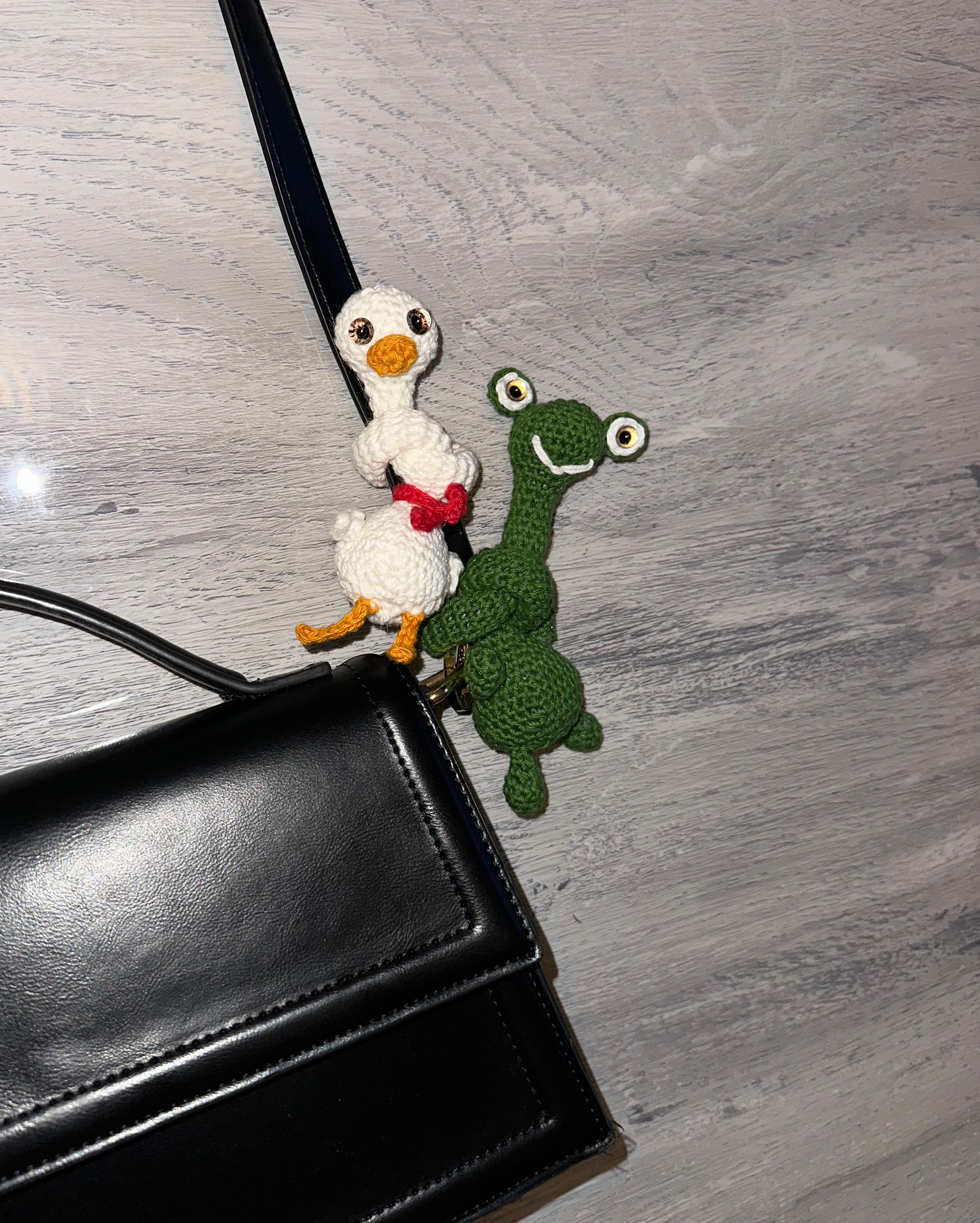 FROGGY and Duckie Long-neck CROCHET PATTERN /amigurumi/key Chain Frog ...