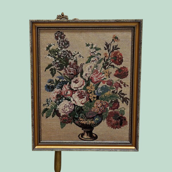 Floral Needlepoint - Etsy