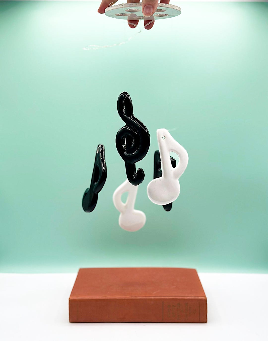 Vintage Ceramic Music Note Wind Chimes, Retro Garden Accessory, Music ...