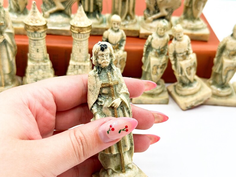 Vintage Aztec Mayan Chess Set, Stone Chess Set With Handmade Unique ...