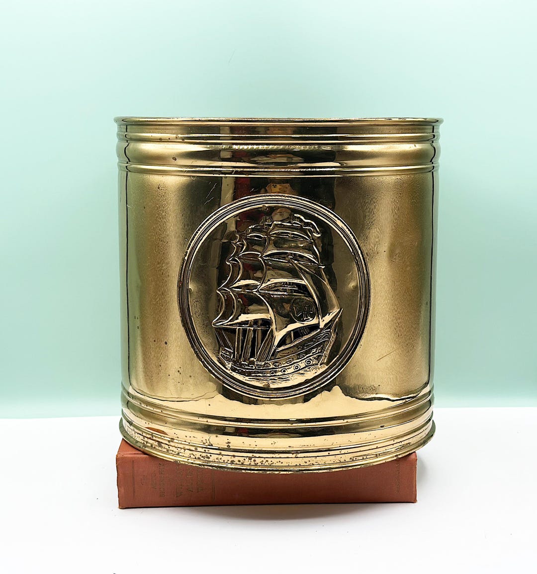 Vintage Large Brass Nautical Ship Planter, Brass Plant Pot, Brass ...